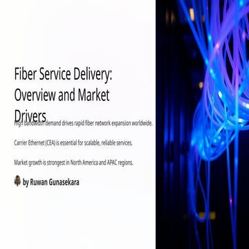 Fiber service and fiber optics technology for beginners | PPTX