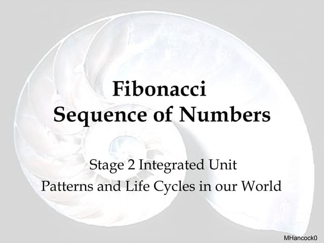 Fibonacci sequence | ODP