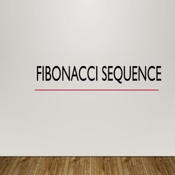 Fibonacci Sequencesequencesequence Pptx Pptx