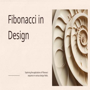 Fibonacci in Design and the Golden Ratio | PPT