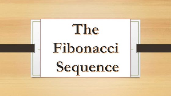 Fibonacci sequence | ODP | Physics | Science