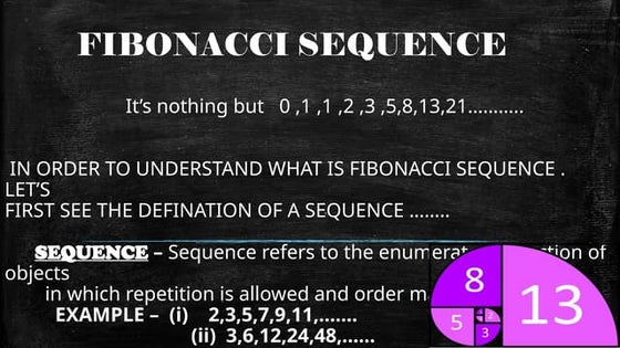 Fibonacci sequence | ODP | Physics | Science
