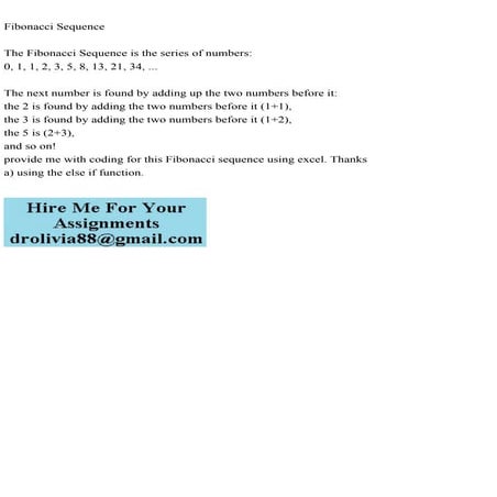 Fibonacci Sequence The Fibonacci Sequence is the series of numb.pdf