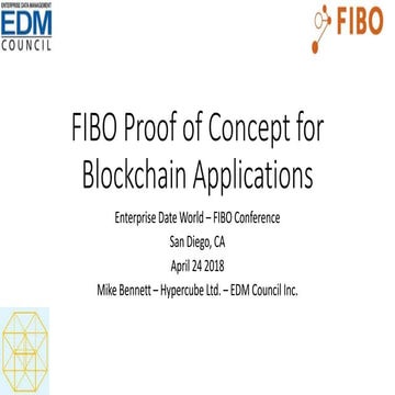 Fibo proof of concept for blockchain applications | PPTX