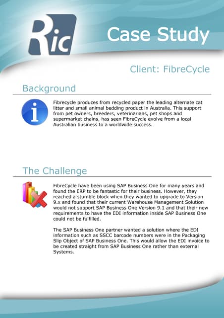 SBO4 PDA for SAP Business One Brochure | PDF