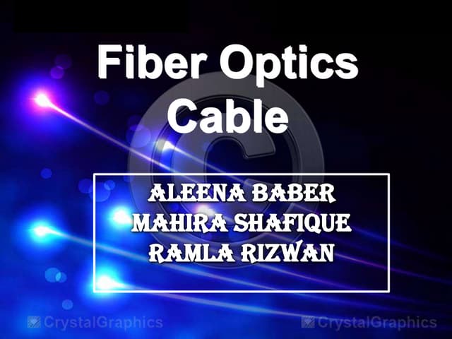 Introduction to Fiber Optics | PPTX