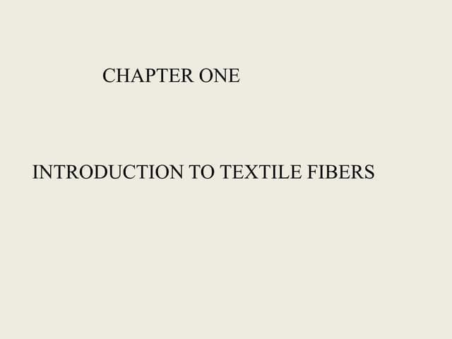 Properties of fibers | PPTX
