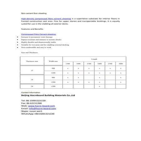 Fibro cement floor sheeting | PDF
