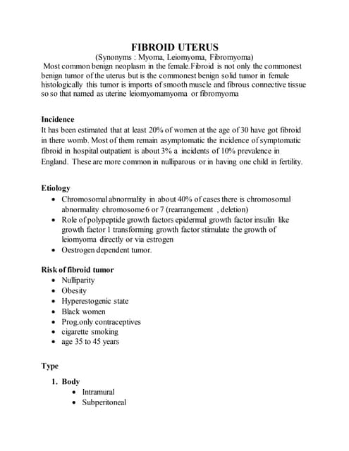 Uterine fibroid obstetrics and gynecology.pptx