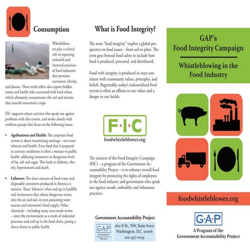 GAP's Food Integrity Campaign | PDF | Agriculture | Industries