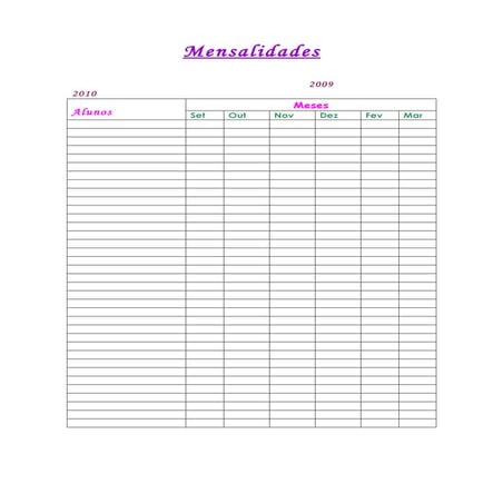 Ficha mensalidade | DOC