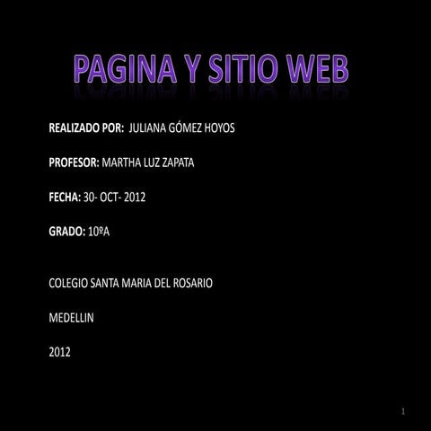 Pagina web análisis de su estructura y diseño. | PPTX