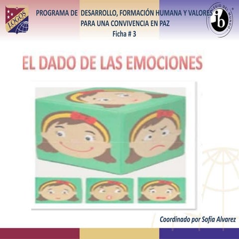 El dado de las emociones - FICHA 3 | PPTX