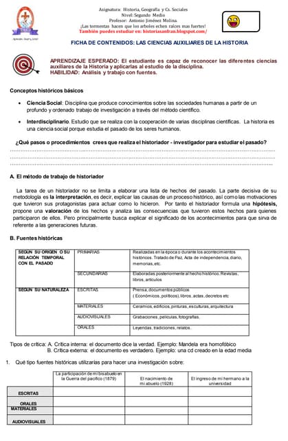 Hojas De Trabajo De Elementos De La Historia De Primer Grado 1178106