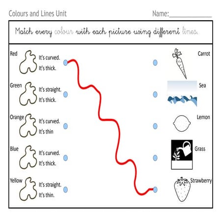 Colours and Lines Sheet | PPT