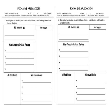 Hoja De Trabajo De Rasgos De Carácter De Cuarto Grado