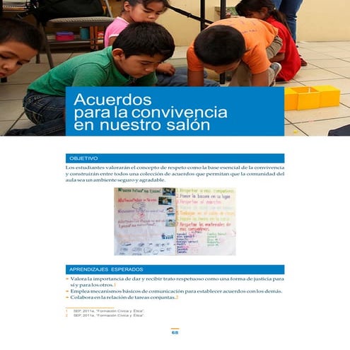 Ficha de acuerdos para la convivencia en nuestro salon | PDF