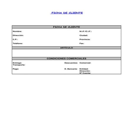 Ficha de cliente | DOC