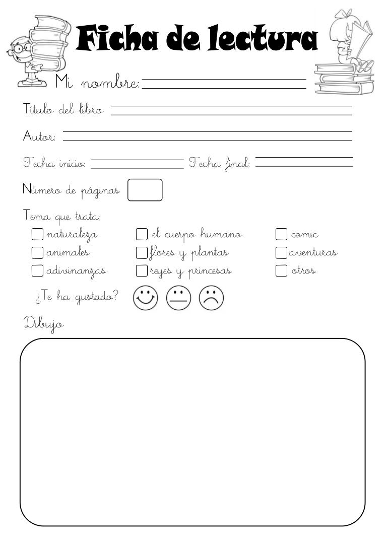 Ficha de lectura 1º