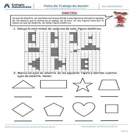 Hojas De Trabajo De Simetría