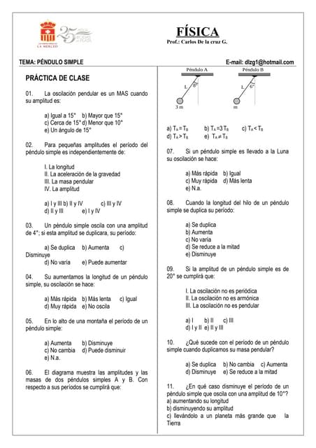 Hoja De Trabajo Sobre Las Propiedades De Las Ondas