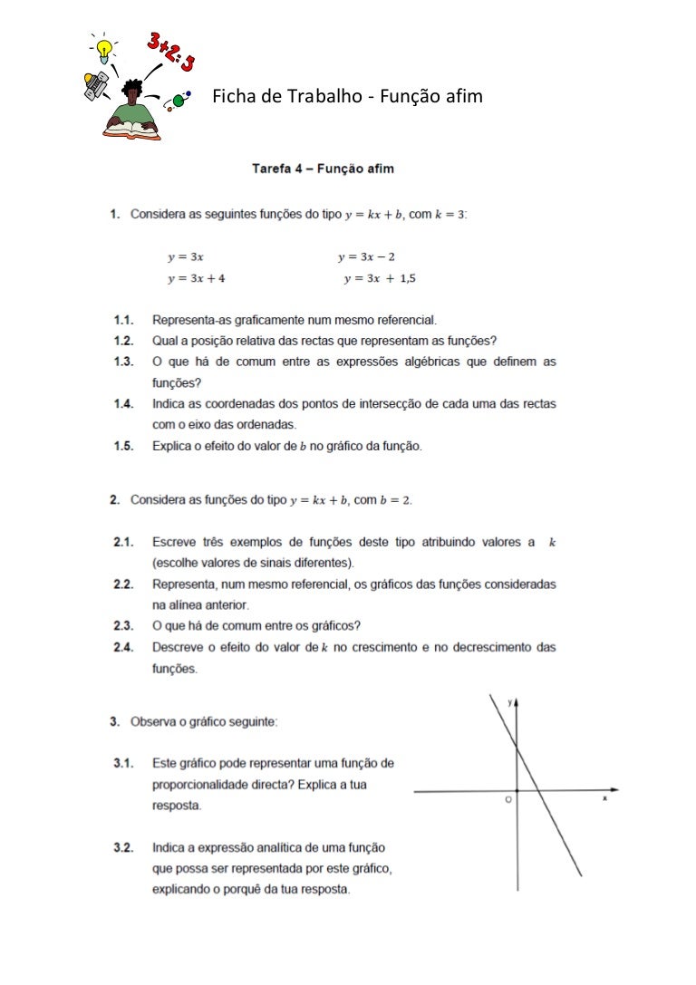 Ficha De Trabalho Função Afim
