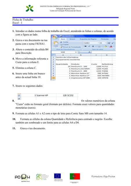 Ficha de trabalho 2 | DOC | Computing | Technology & Computing