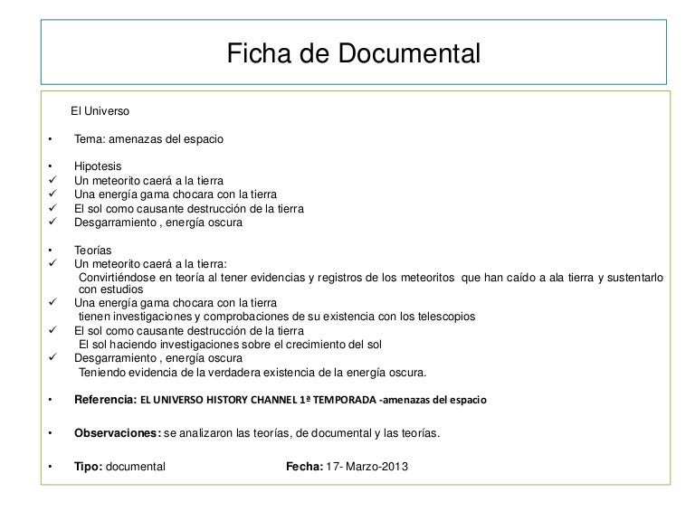 Ficha documental