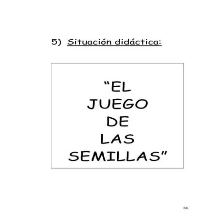 Ficha el juego de las semillas. | PDF