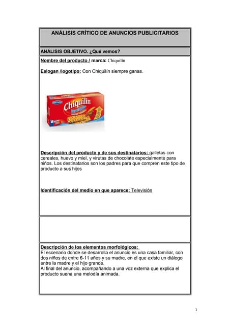 Análisis publicitario | PPT
