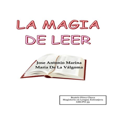 Ficha de lectura "La magia de leer" | PDF