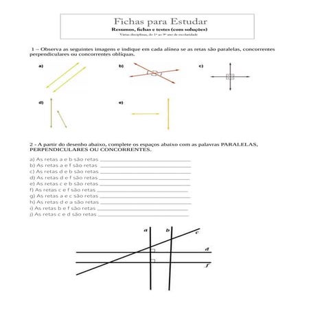 Ficha_matematica_5_ano_retas_semirretas_segmentos_de_reta_posicao ...