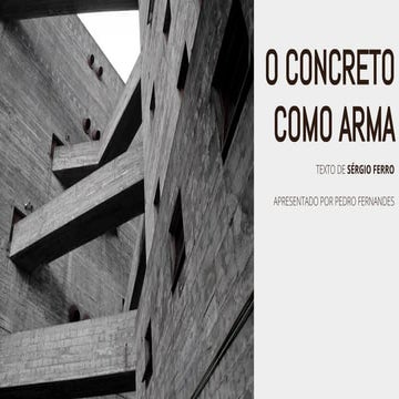 Sergio Ferro - O Concreto como Arma - Apresentação | PDF