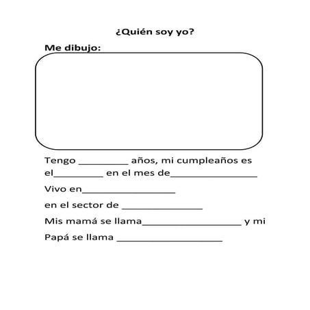 Ficha quién soy yo | DOCX