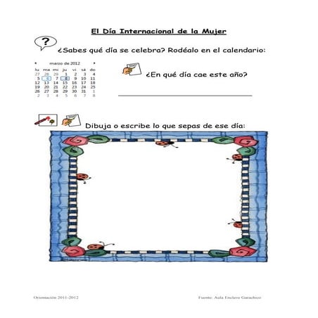 Fichas dia-internacional-de-la-mujer -1º y 2º ciclo | PDF