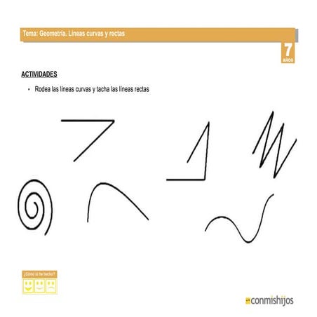 Fichas geometria-lineas-curvas-rectas | PDF