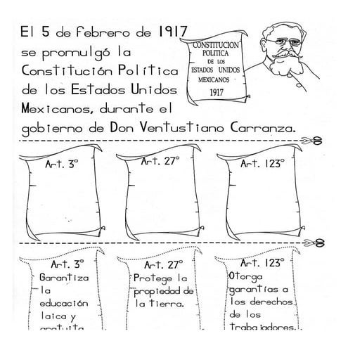 Hojas De Trabajo Sobre La Constitución, Quinto Grado Cuadernillo De