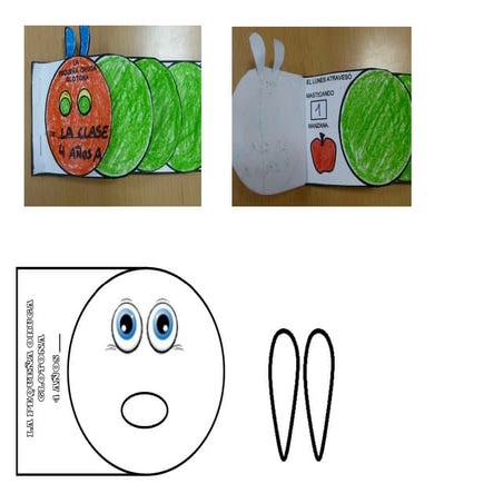 Fichas la pequeña oruga glotona material fotocopiable PDF | PDF