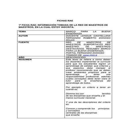 PASOS PARA LA ELABORACION DE UN RAE | PPTX