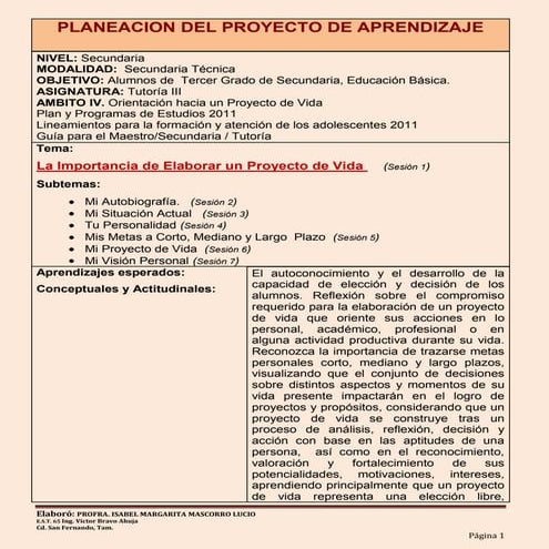 Ficha tecnica y ubicacion curricular de Mi Proyecto HDT | DOCX | Computing | Technology & Computing