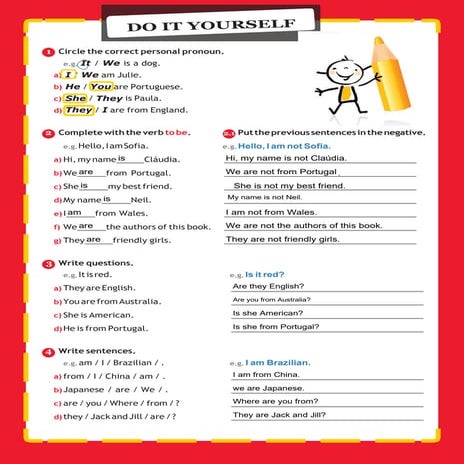 worksheet of the verb To Be all forms.pdf