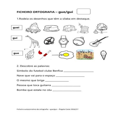 Ficheiro ortografia gue_gui | PDF