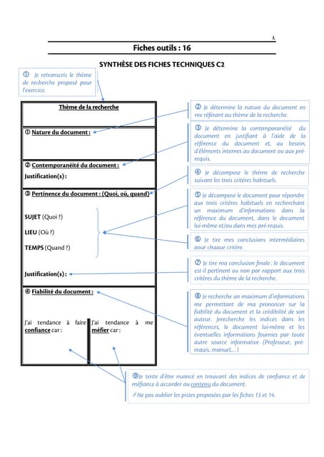 Fiche technique grille d'analyse d'un doc | PDF