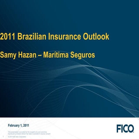 Fico brazil insurance round table keynote samy hazan fev_11 | PDF ...