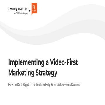 Implementing a Video-First Marketing Strategy: The Tools To Help ...