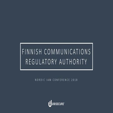 FICORA - Building a Trust Network on Strong Identification | PDF