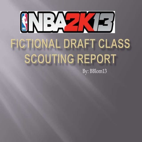 Fictional draft class | PPT