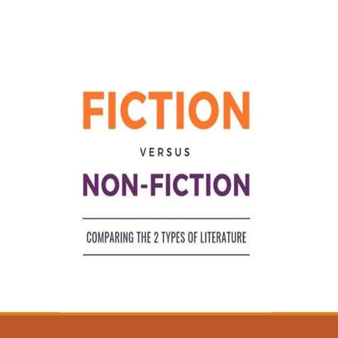 Fiction and non fiction | PPTX