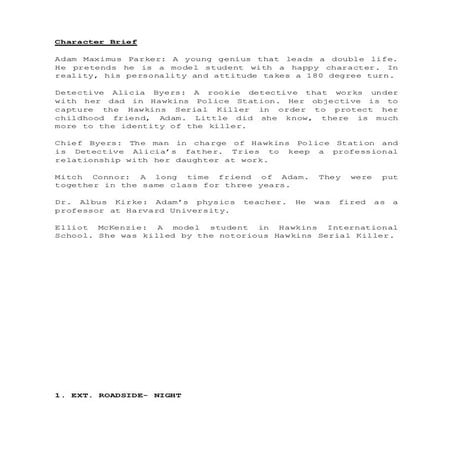 Fiction Script | DOCX