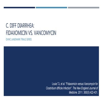 Fidaxomicin in cdiff | PPT